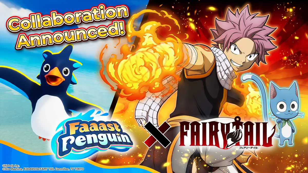 Faaast Penguin anuncia colaboração com FAIRY TAIL e celebra 1º ...